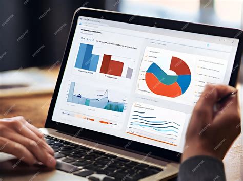 premium photo data analysis system of smart technology ai generative