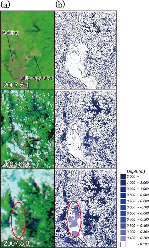 Shows The Flood Simulation Results The Model Results Of The Extent Of Download Scientific