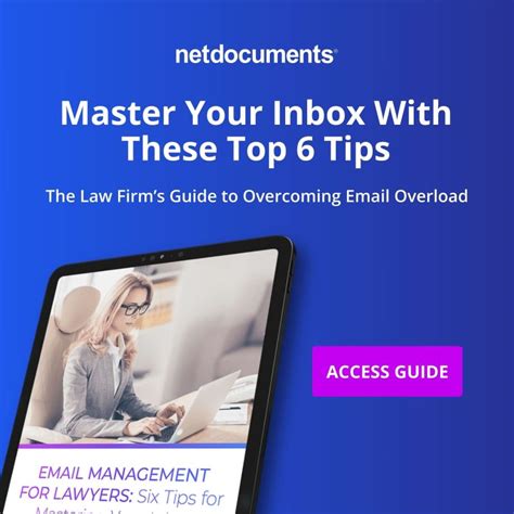 Netdocuments On Linkedin 6 Email Management Tips For Lawyers Netdocuments