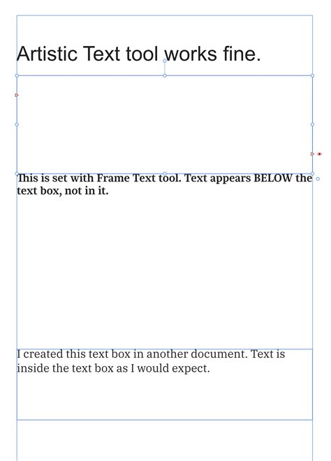 text appears outside text box not inside desktop questions macos