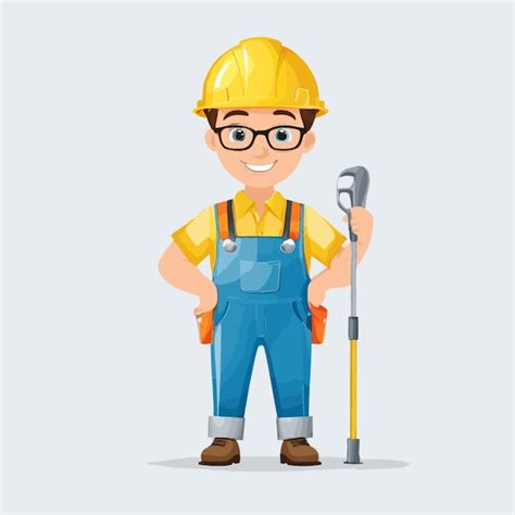 Premium Vector Engineer Vector On White Background