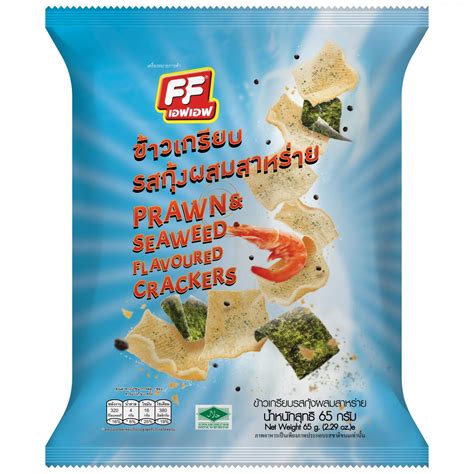 ข้าวเกรียบ รสกุ้งผสมสาหร่าย Ffonlineshop