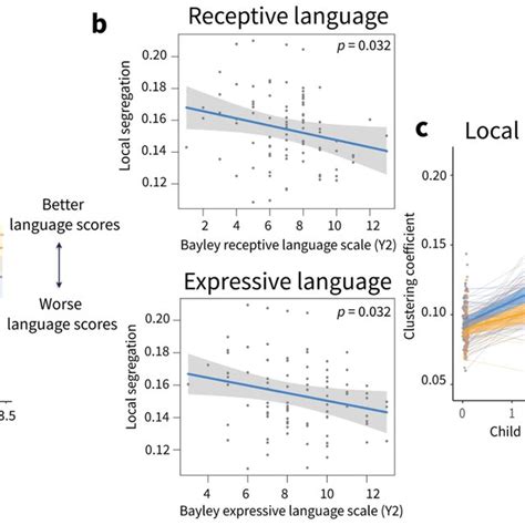 Associations Between Local Cortical Network Segregation And Language