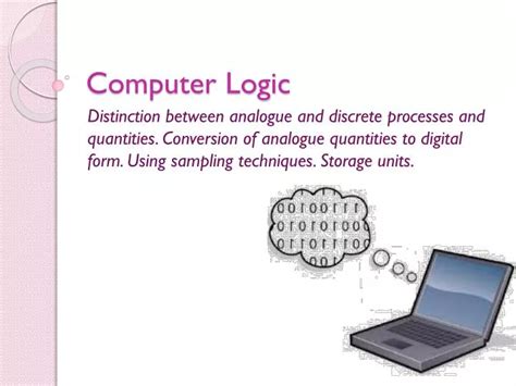 PPT Computer Logic PowerPoint Presentation Free Download ID