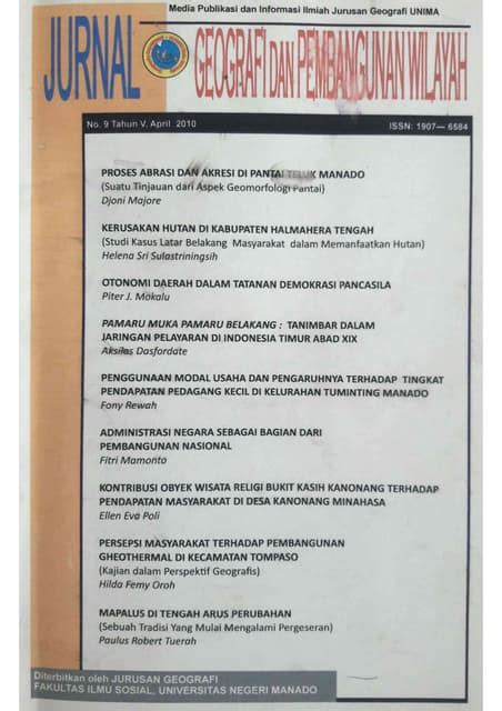 Mapalus Di Tengah Arus Perubahan Pdf