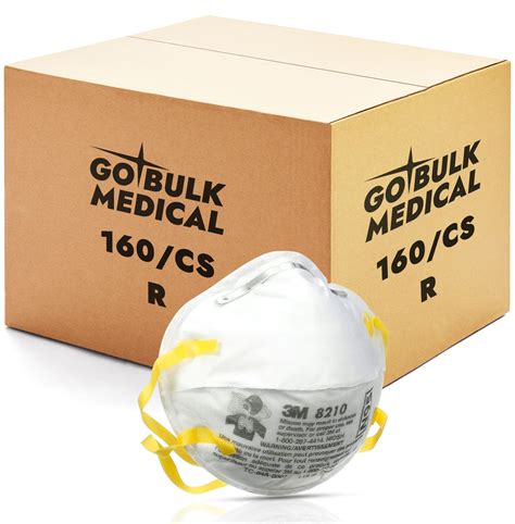 3m Particulate Respirator 8210 N95 Face Mask Regular Size 160 Per C