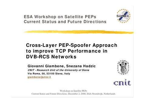 Ppt Cross Layer Pep Spoofer Approach To Improve Tcp Performance In