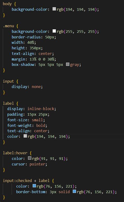 Htmlcss 탭 메뉴 Ui