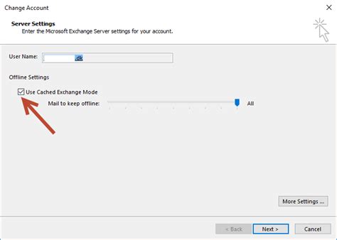 Speed Up Outlook With Cached Exchange Mode
