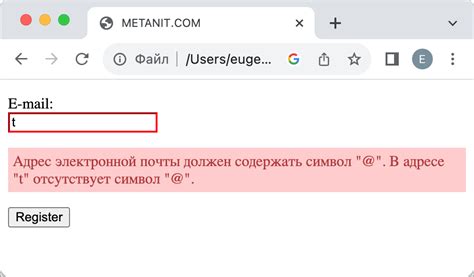 Javascript Validation Api Валидация элементов формы