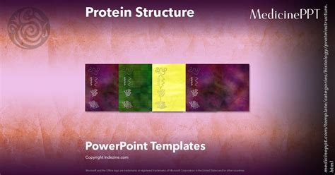Protein Structure Medicine Powerpoint Templates