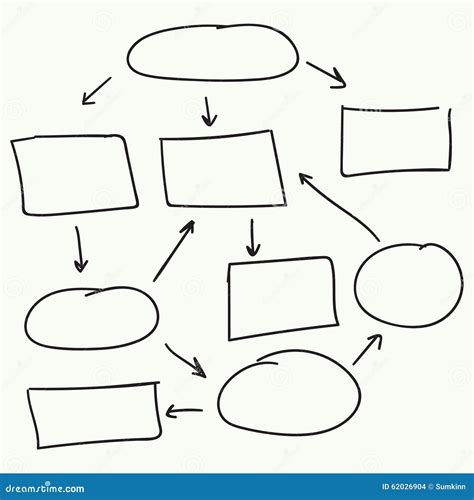 Abstract Flowchart Vector Design Stock Vector Illustration Of Drawn Business