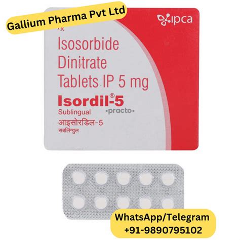 Isosorbide Dinitrate Tablet Isordil Latest Price Manufacturers