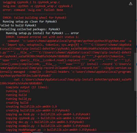 Python 3x Error Al Instalar Pyhook3 161 Stack Overflow En Español