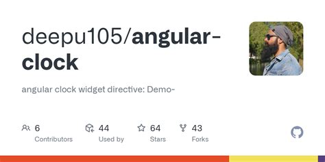 Github Deepu105angular Clock Angular Clock Widget Directive Demo