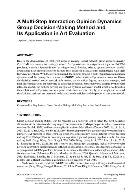 pdf a multi step interaction opinion dynamics group decision making method and its application