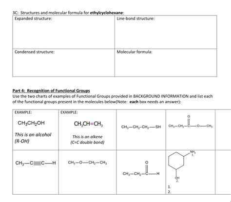 Solved 3c Structures And Molecular Formula For