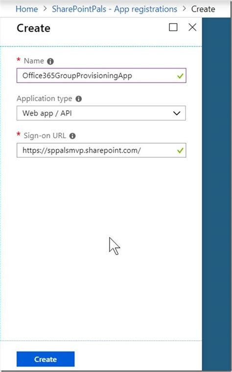 step by step procedure to create provision office 365 groups