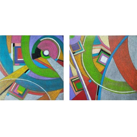 Купить картину Танец смыслов диптих в Москве от художника Смирнова Елена 2