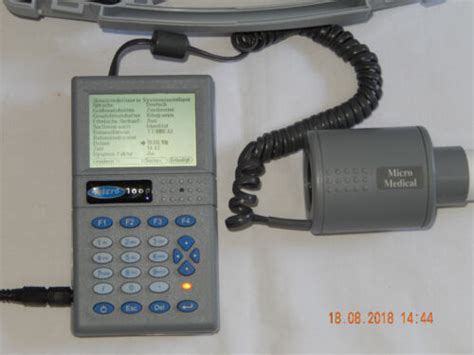 Micro Medical Microloop Spirometer Lungenfunktionsgerätgeprüftin Gutem Zustand Ebayde