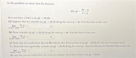 Solved In This Problem We Show That The Chegg