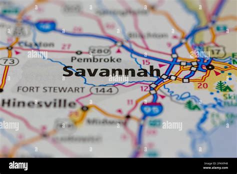 Savannah Georgia Geography Map