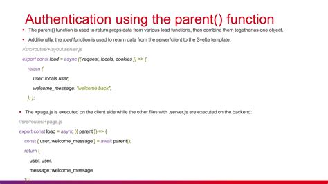 Authentication In Svelte Using Cookiespptx