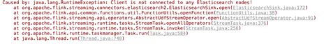 Maven Client Is Not Connected To Any Elasticsearch Nodes In Flink Stack Overflow