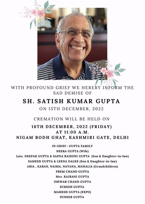 Venktesh Shukla On Linkedin Shocking That Satish Gupta Passed Away So