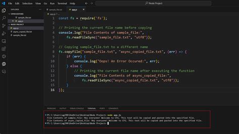 Two Ways To Copy A File In Node Js Fs CopyFile Fs CopyFileSync CodeForGeek