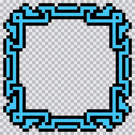 Premium Vector Pixel Art Frame Border Template Design
