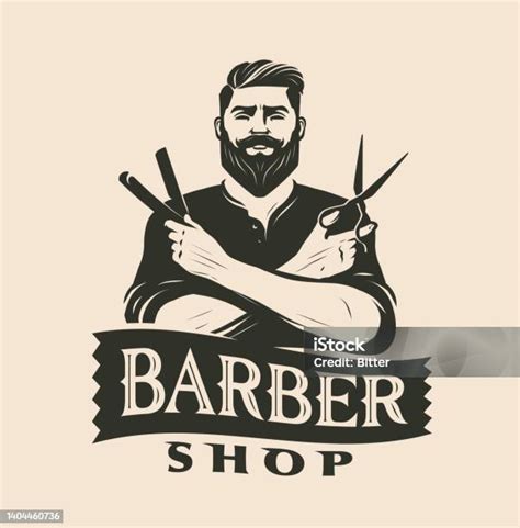 이발소 로고 빈티지 수염 또는 콧수염 면도 및 이발 남성 뷰티 벡터 일러스트 레이 션 로고에 대한 스톡 벡터 아트 및 기타 이미지 로고 이발소 남자 Istock