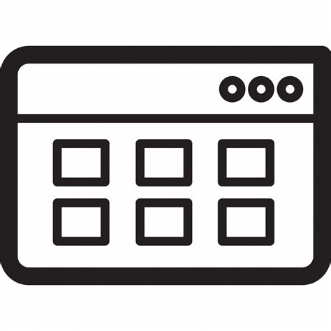 Browser Squares Window Icon Download On Iconfinder
