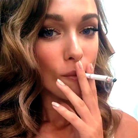 Very Beautiful Bitch Taking A Deep Drag Pic