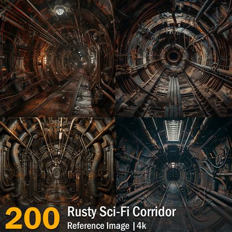 Artstation Rusty Sci Fi Corridor Reference Images 4k Artworks