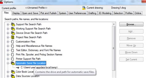 Autocad Autosave Files