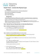 Connect The Physical Layer Identify Select And Connect Course Hero