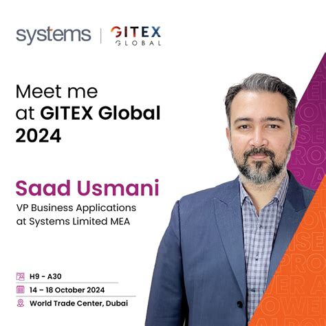 Im Excited To Represent Systems Mea At Gitex Global 2024—the Worlds