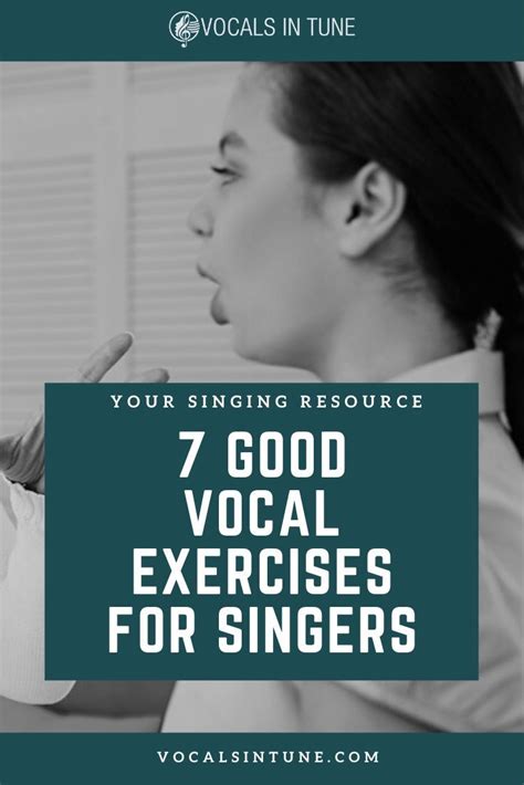 7 Good Vocal Exercises For Singers Vocals In Tune Vocal Exercises Vocal Exercises Singing