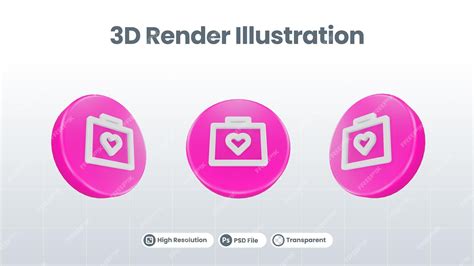 Premium Psd 3d Render Valentine With Image Icon For Ui Ux Web Mobile App Social Media Promotion