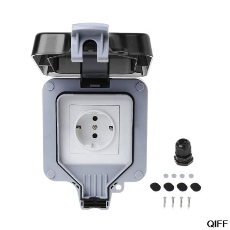 Outdoor Wall Switch Socket Ip66 Weatheranddust Proof Grandado