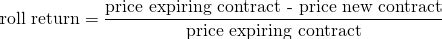 Roll Yield Breaking Down Finance