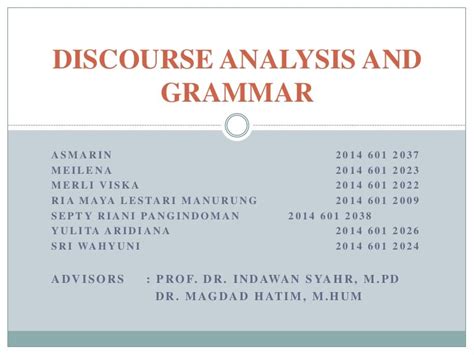 Contoh Discourse Analysis 53 Koleksi Gambar