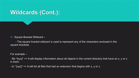 Wildcards Simple Shell Programs And Shell Variables Ppt