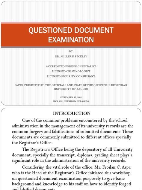Questioned Document Examination Pdf Notary Public Writing