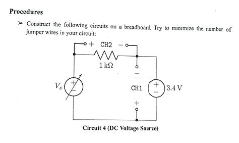 solved construct the following circuits on a breadboard
