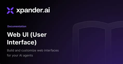 Web Ui User Interface Xpanderai