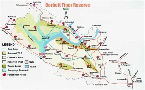 Updated Map Of Jim Corbett National Park Ramganga Np 2024
