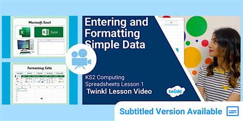 ks2 ages 7 11 computing spreadsheets video lesson 1