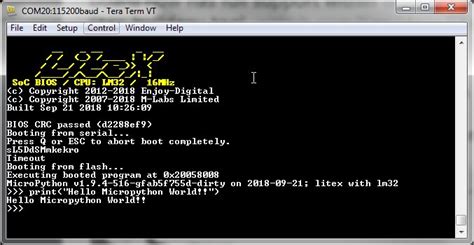 A Micropython Prompt On The Tinyfpga Bx Tinyfpga Micropython Adafruit Industries Makers